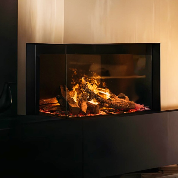 Faber e-MatriX Mood 800-500 II 2-Sided Electric Fireplace | Flames.co.uk