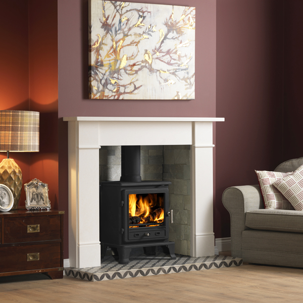 Gallery Classic 8 Eco Design Multi-Fuel Stove - Black | Flames.co.uk