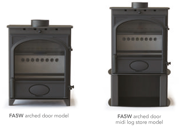 Fireline FA5W Wide 5kW Multi-Fuel Stove | Flames.co.uk
