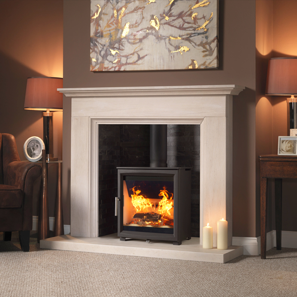 Fireline Woodtec 5W Wide Style Wood Burning Stove | Flames.co.uk