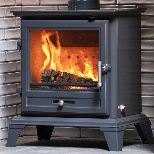 Gallery Classic 8 Eco Design Multi-Fuel Stove - Oxford Grey | Flames.co.uk