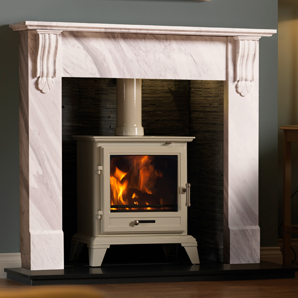 Gallery Richmond Kallos Marble Fireplace | Flames.co.uk