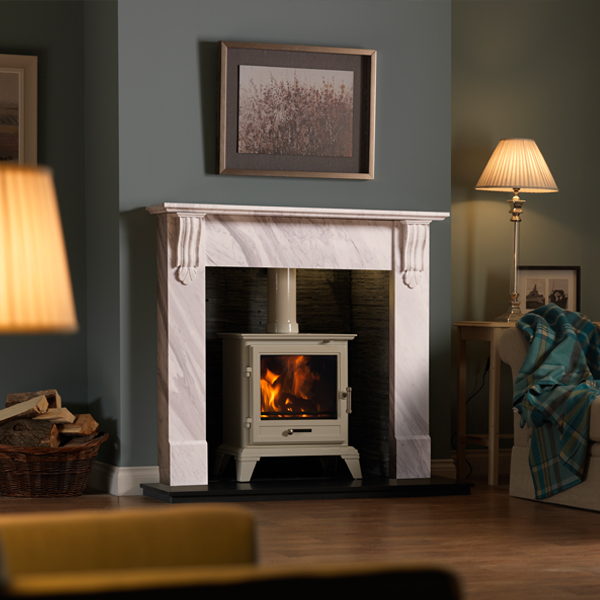 Gallery Richmond Kallos Marble Fireplace | Flames.co.uk
