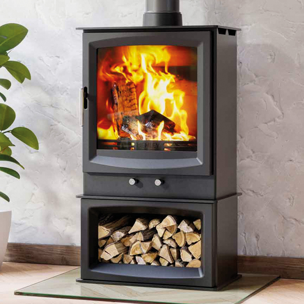 Henley Burnbright 5kW Eco with Logstore Wood Burning Stove | Flames.co.uk