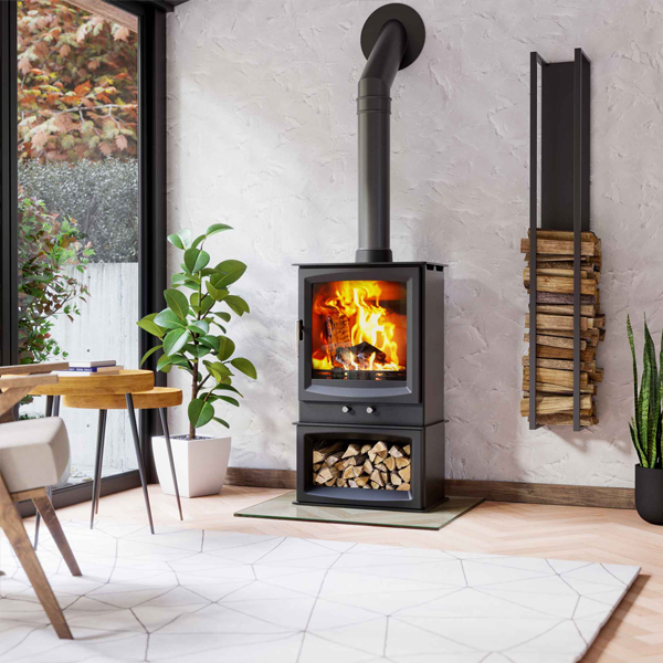 Woodford Pankhurst Medium 5kW Eco Wood Burning Stove | Flames.co.uk