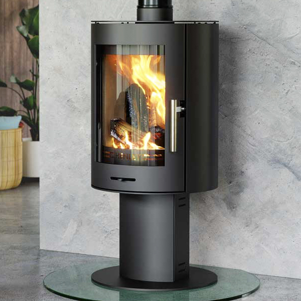 Henley Geneva 5kW Pedestal Wood Burning Stove | Flames.co.uk