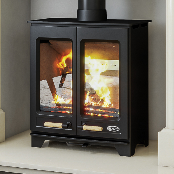 Henley Hampton 5 Twin Door Wood Burning Stove | Flames.co.uk