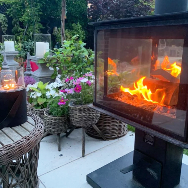 Legend Garden Cube - Outdoor Wood Burning Stove | Flames.co.uk