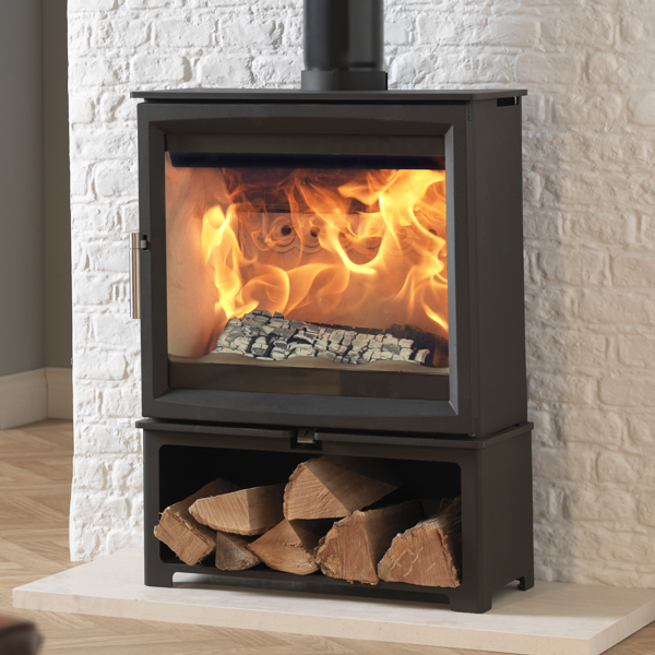Fireline Woodtec 5XW Extra Wide Wood Burning Stove | Flames.co.uk