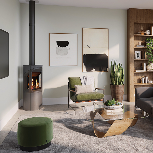 Onyx Liv 3 Conventional Flue Gas Stove | Flames.co.uk