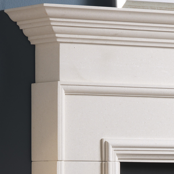 Penman Velletri Limestone Fireplace | Flames.co.uk