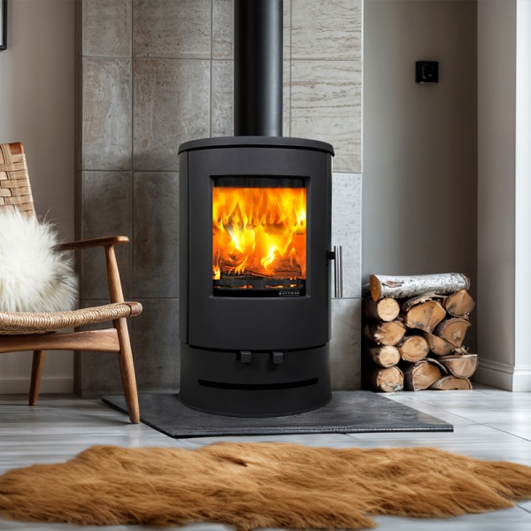 Portway PB1000 Low Base Multi-Fuel Stove | Flames.co.uk