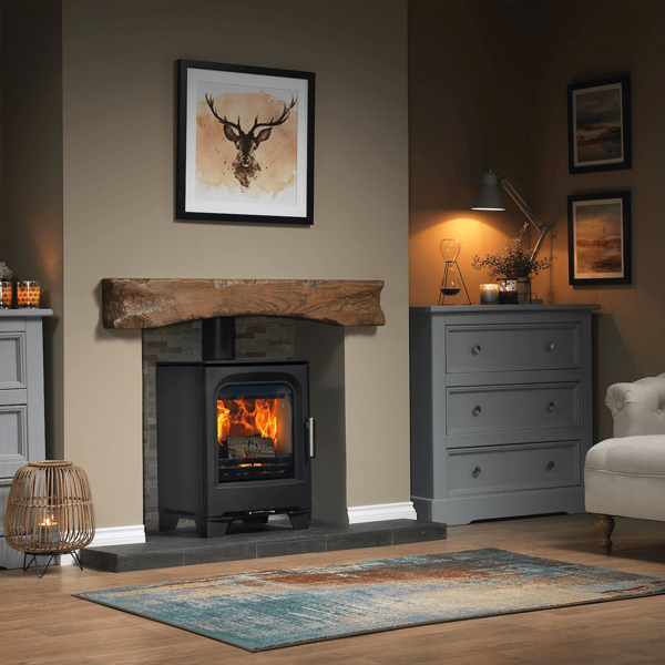 Purevision BPV5 Countryman 5kW Multi-Fuel Stove | Flames.co.uk