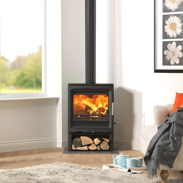 Purevision BPV5W Wide Slimline 5kW Multi-Fuel Stove | Flames.co.uk