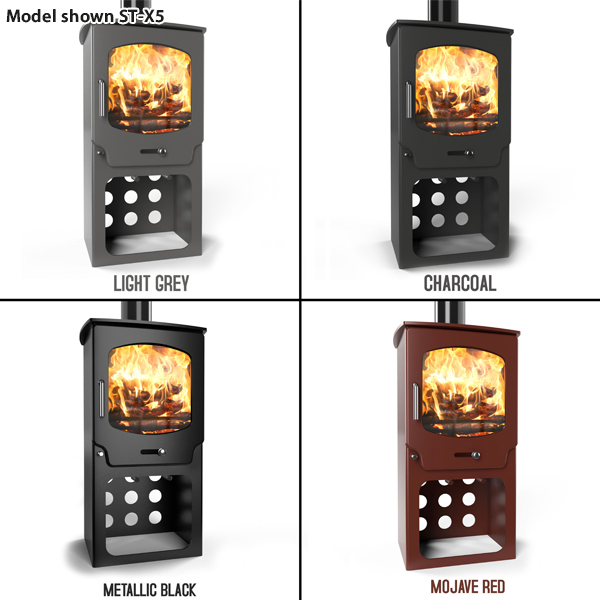 Saltfire ST-X Wide Wood Burning / Multi-Fuel Stove | Flames.co.uk