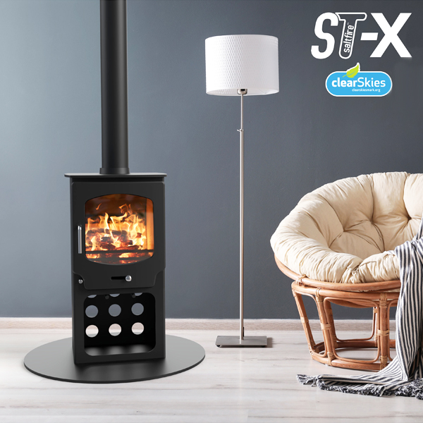 Saltfire ST-X5 Tall Multi-Fuel Stove | Flames.co.uk