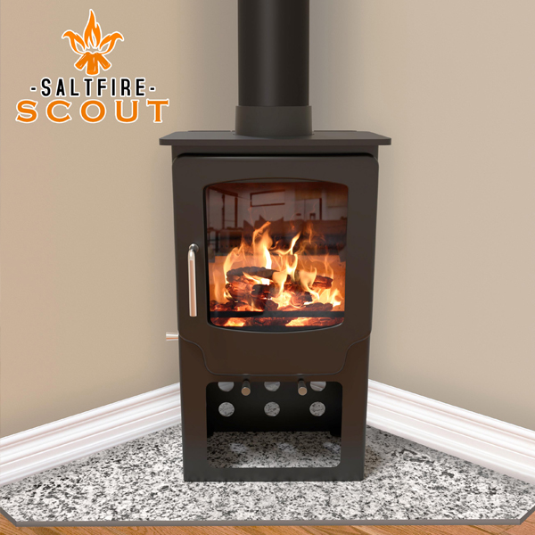 Saltfire Scout Tall Multi-Fuel Stove | Flames.co.uk