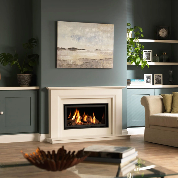 Wildfire Ravel 800 Siena Marble Gas Fire Suite | Flames.co.uk