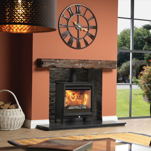 Fireline Woodtec 5XW Extra Wide Wood Burning Stove | Flames.co.uk