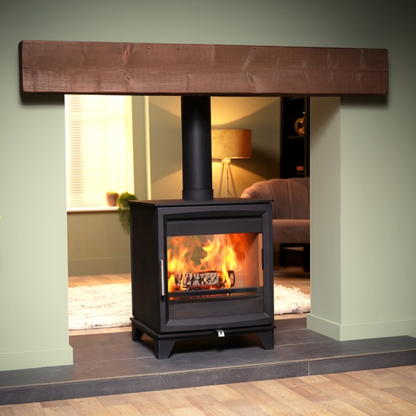 Fireline Woodtec 8kW Double Sided Wood Burning Stove | Flames.co.uk