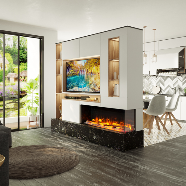Charlton & Jenrick iRange i1250e Deep Electric Fire | Flames.co.uk