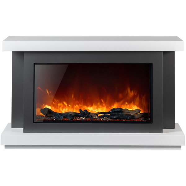 AGA Rayburn Stratus 100 Extra Tall Electric Fireplace Suite | Flames.co.uk