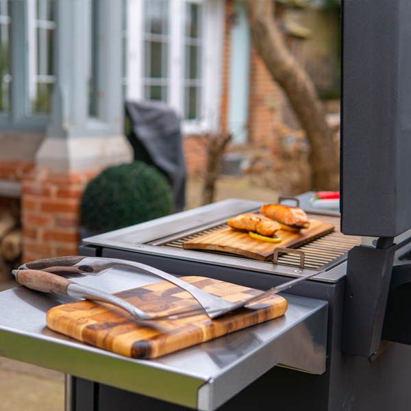 BBQube 2-Wheel Base - Outdoor Wood Burning Grill & Heater | Flames.co.uk