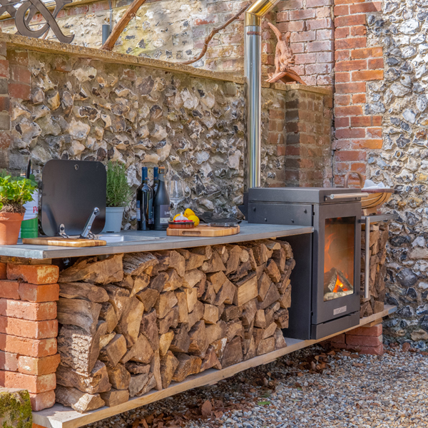 BBQube For Outdoor Kitchen - Outdoor Wood Burning Grill & Heater ...