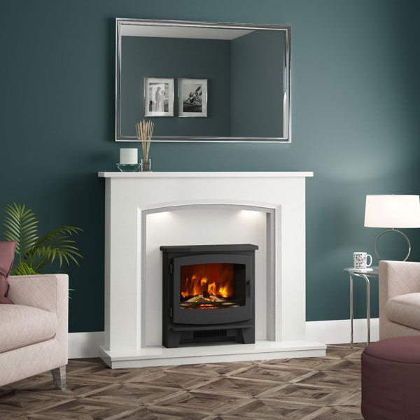 FLARE Beacon Inset Electric Stove - Large | Flames.co.uk
