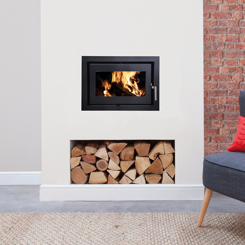 Beltane Holford Landscape Wood Burning Inset Stove | Flames.co.uk