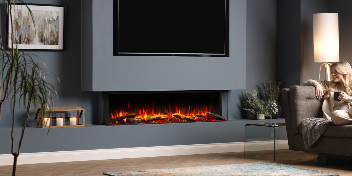 Media Walls - Combining a Fireplace with your TV to create a stunning feature | Flames.co.uk