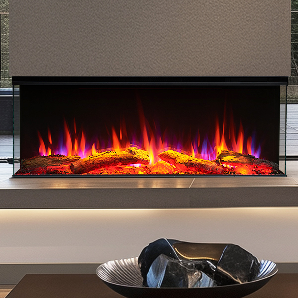 BlazeBright Oxford Deep Lux 1100 1-2-3 Sided Electric Fire | Flames.co.uk