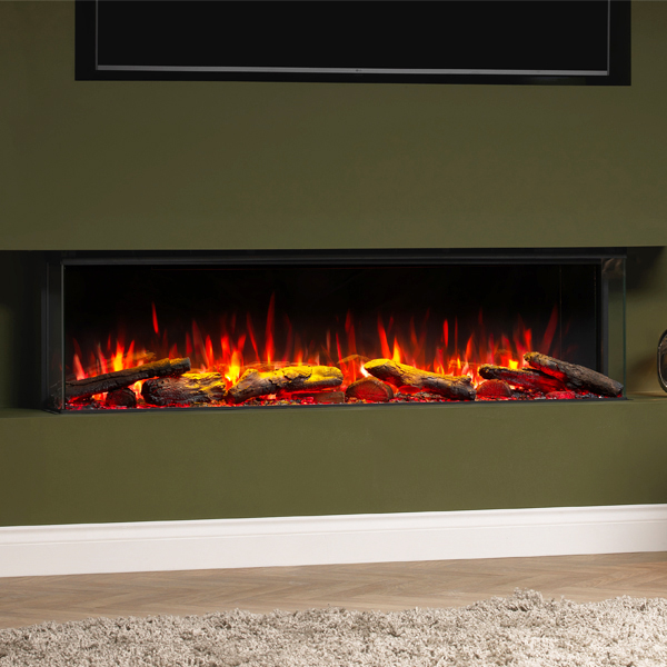 BlazeBright Oxford Deep Lux 1500 1-2-3 Sided Electric Fire | Flames.co.uk