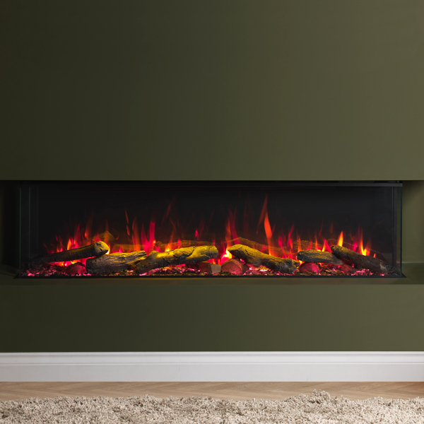 BlazeBright Oxford Deep Lux 1500 1-2-3 Sided Electric Fire | Flames.co.uk
