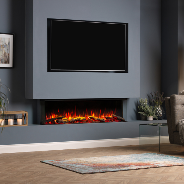 BlazeBright Oxford Deep Lux 1500 1-2-3 Sided Electric Fire | Flames.co.uk