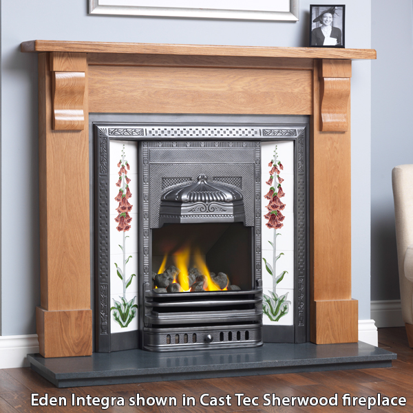 Cast Tec Eden Integra Cast Iron Fireplace Insert | Flames.co.uk