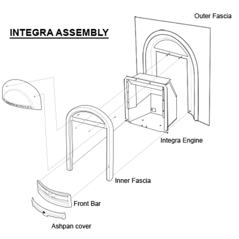 Cast Tec Integra Combination Cast Iron Fireplace | Flames.co.uk