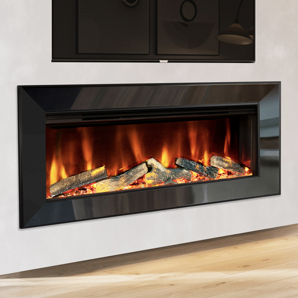 Celsi Electriflame VR Commodus S-1000 with Black Nickel Fascia Electric ...