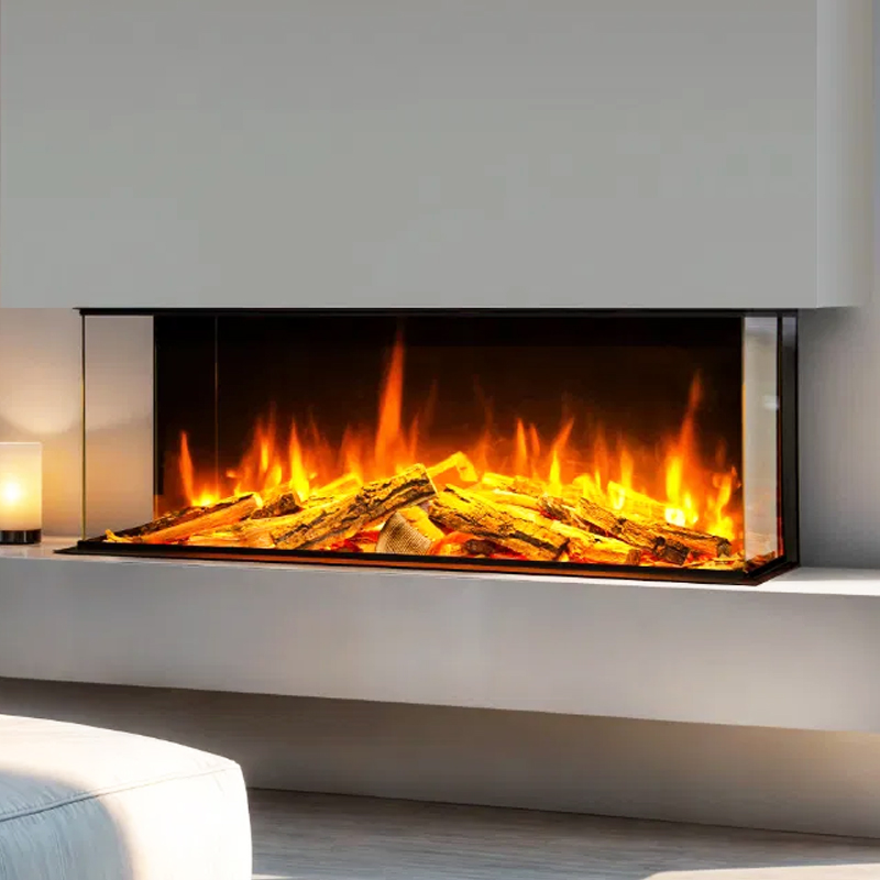 Celsi DLX 1000 Built-In 3-Sided Glass Smart Electric Fire | Flames.co.uk