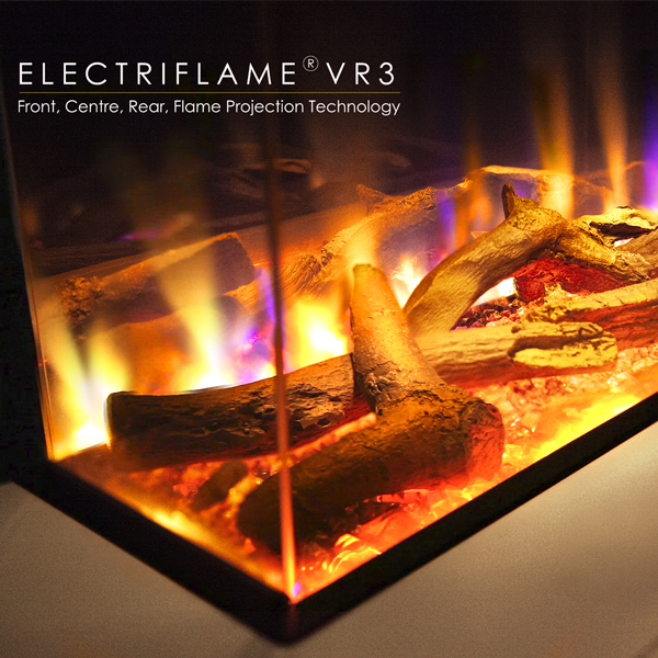Celsi Electriflame VR 750 3-Sided Wall Mounted Electric Fire | Flames.co.uk