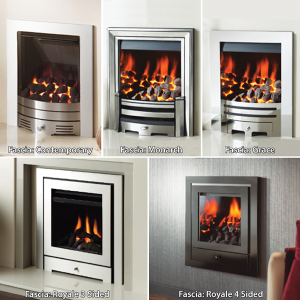 Crystal Fires Diamond Gas Fire - Fascia Model | Flames.co.uk