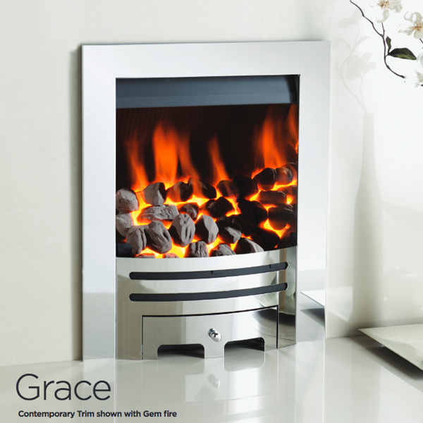 Crystal Fires Gem Gas Fire - Fascia Model | Flames.co.uk