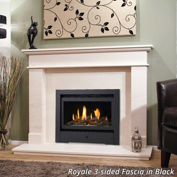 Crystal Fires Connelly Collection Reno 22" Inset Gas Fire | Flames.co.uk