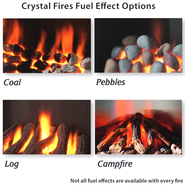Crystal Fires Royale 4 Sided Gas Fire | Flames.co.uk