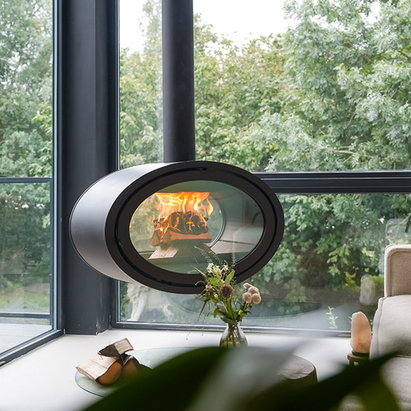 Dik Geurts Oval Wood Burning Stove | Flames.co.uk