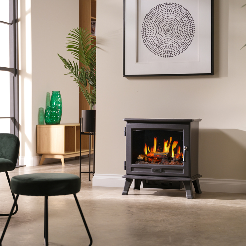 Dimplex Belgravia Opti-V Electric Stove | Flames.co.uk