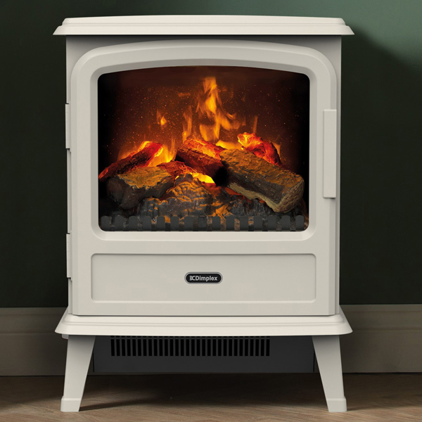 Dimplex Evandale Optimyst Electric Stove - Pebble | Flames.co.uk