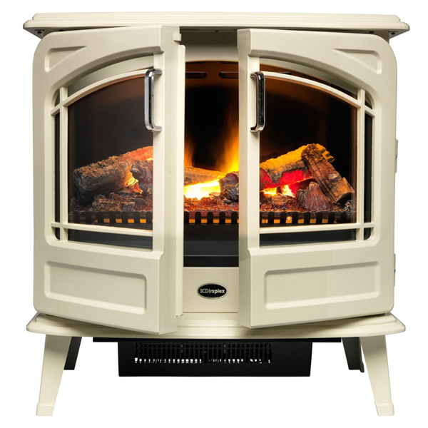 Dimplex Grand Optimyst Electric Stove - Crème | Flames.co.uk