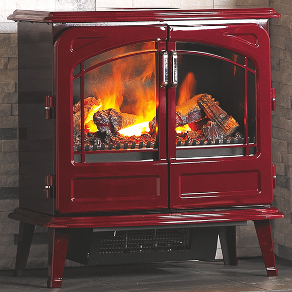 Dimplex Grand Optimyst Electric Stove - Rouge | Flames.co.uk