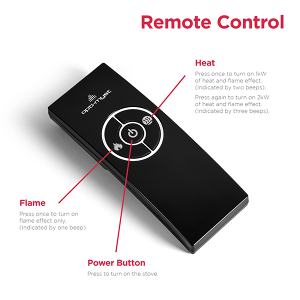 Dimplex Grand Optimyst Electric Stove - Rouge | Flames.co.uk